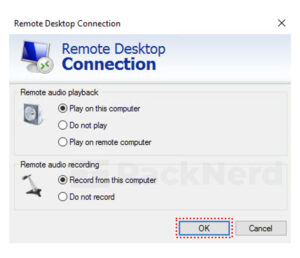 How to Enable Microphone and Sound on Remote Desktop? — RackNerd