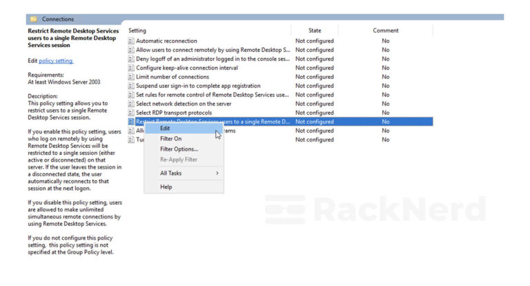 How to allow multiple RDP sessions at the same time? — RackNerd