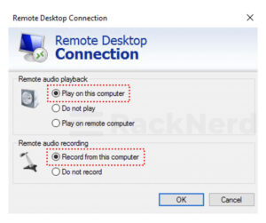 How to Enable Microphone and Sound on Remote Desktop? — RackNerd