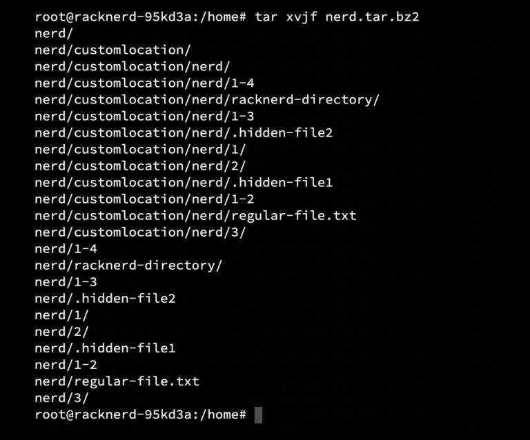 How To Extract Targz Files Using Command Line In Linux — Racknerd