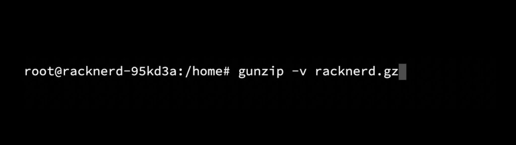 How To Extract Targz Files Using Command Line In Linux — Racknerd 7268