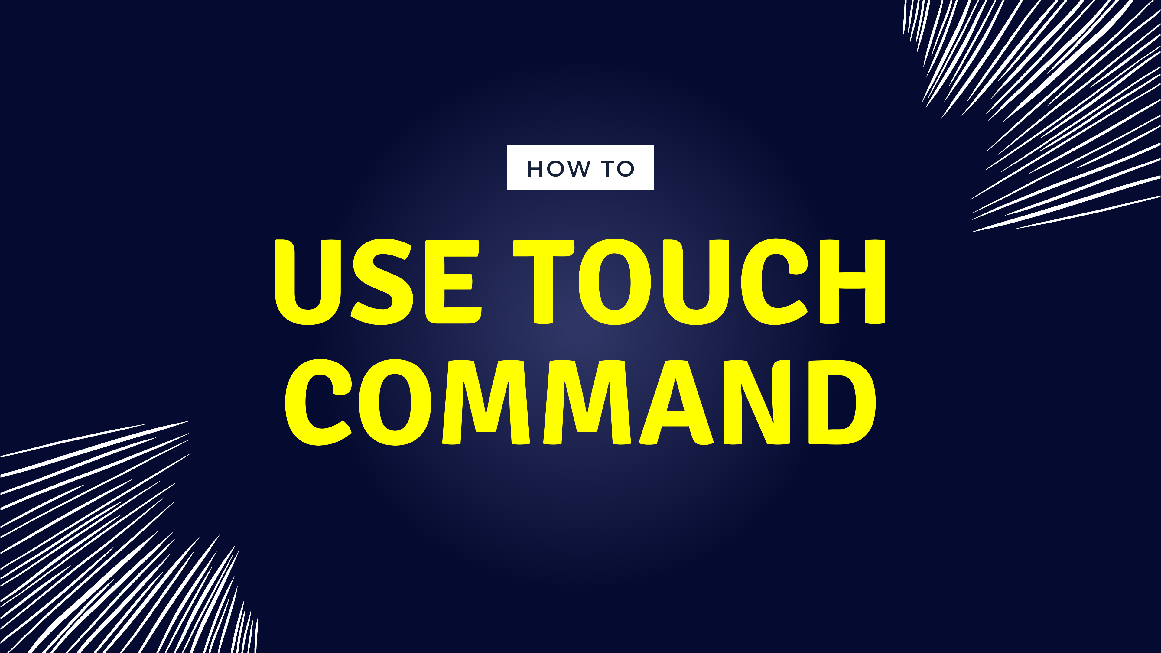 How To Use Touch Command RackNerd