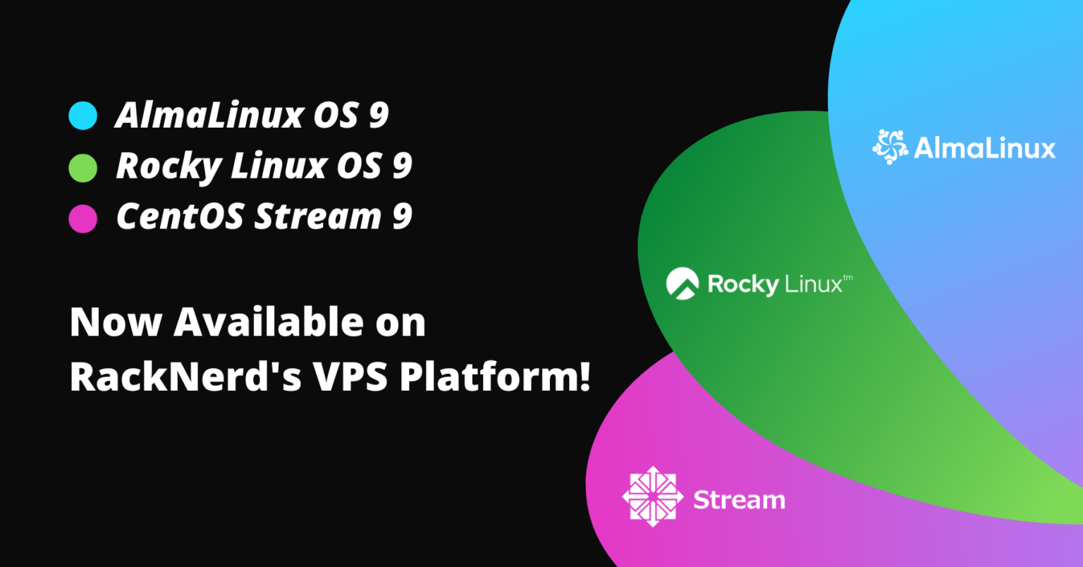 AlmaLinux OS 9, Rocky Linux OS 9, CentOS Stream 9 Now Available on RackNerd's Platform! — RackNerd