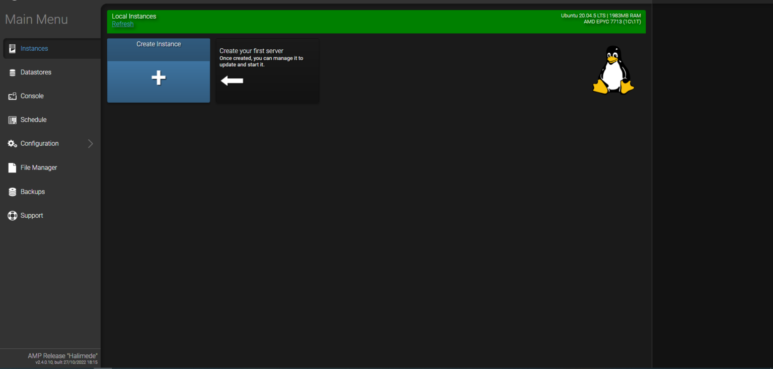 How to Install AMP Game Server Management Panel — RackNerd