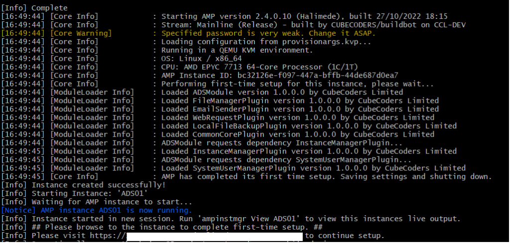 How to Install AMP Game Server Management Panel — RackNerd