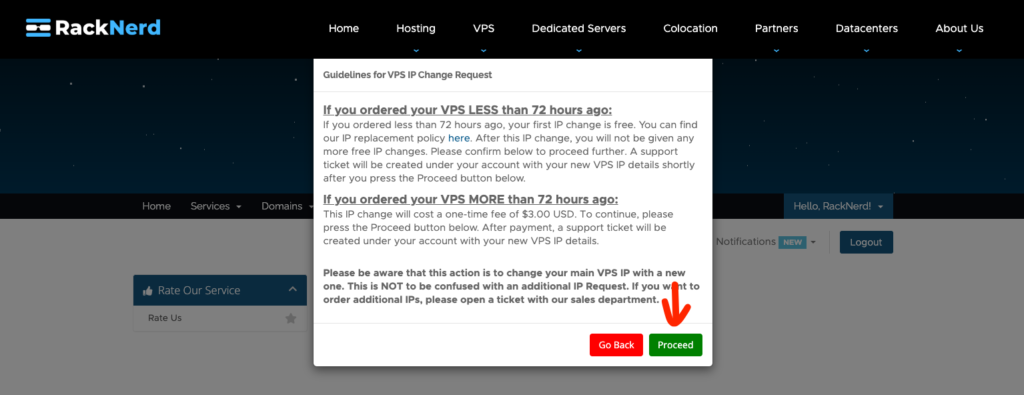 Changing Your VPS Primary IPv4 Address with RackNerd — RackNerd