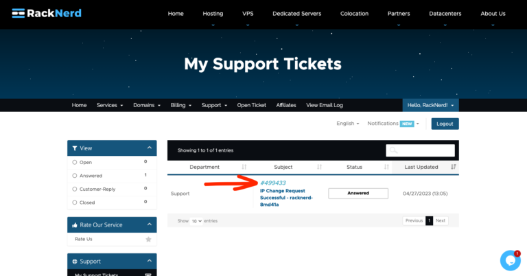 Changing Your VPS Primary IPv4 Address with RackNerd — RackNerd