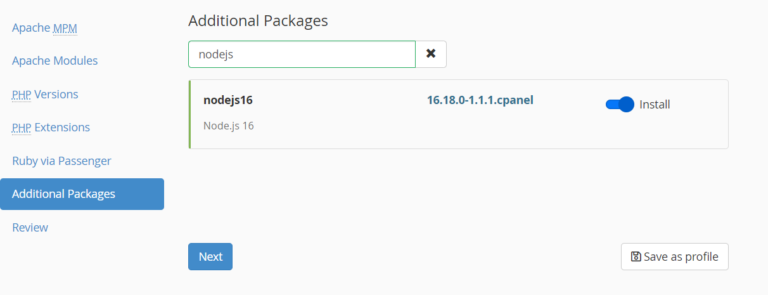 Install Node.js and Deploy Application on cPanel/WHM Server — RackNerd