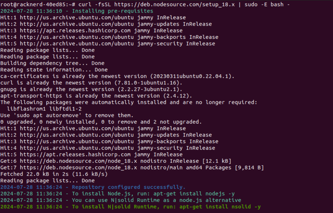 How To Deploy A Nodejs App On An Ubuntu Server — Racknerd 3850