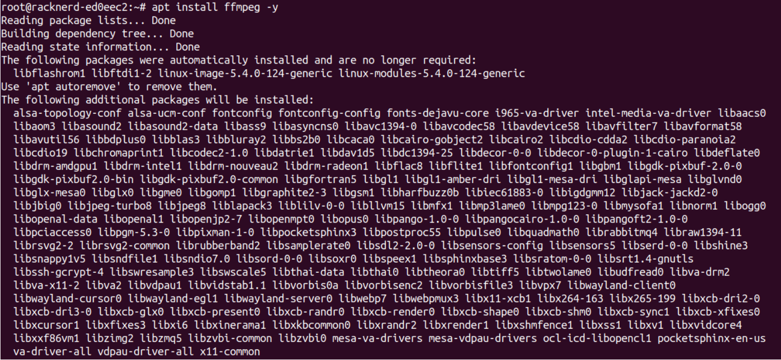 How to Install FFmpeg on Ubuntu Server — RackNerd How to Install FFmpeg on Ubuntu Server — RackNerd