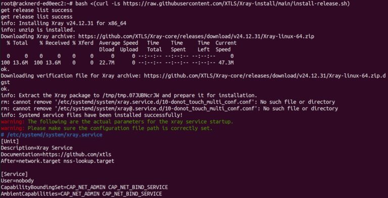 How to Install X-Ray Panel on a Linux Server — RackNerd
