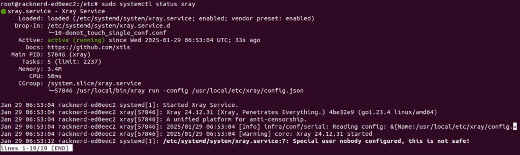 How to Install X-Ray Panel on a Linux Server — RackNerd